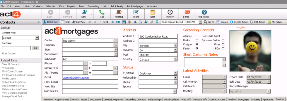 What is the Name of Your Act CRM Database? | Friendly Act CRM Software ...