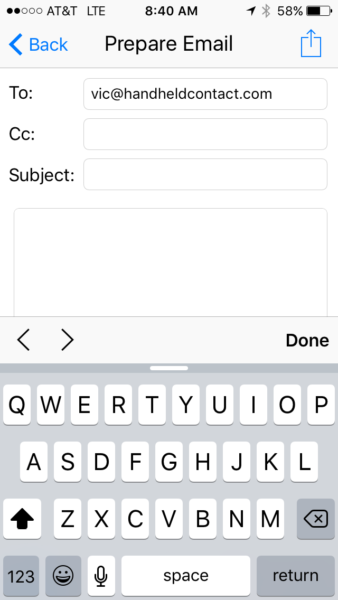 Handheld Contact and Act: Talking to my iPhone and Sending Email via ...