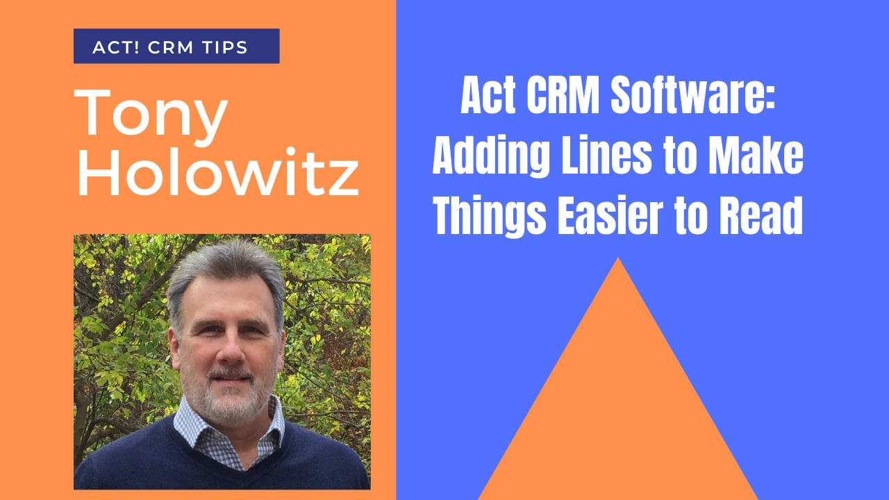 Adding Lines To Act CRM Software Friendly Act CRM Software Database Adding Lines To Act CRM Software Friendly Act CRM Software Database