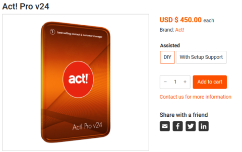 Act Pro CRM Software 2022 | Friendly Act CRM Software Database Sales ...